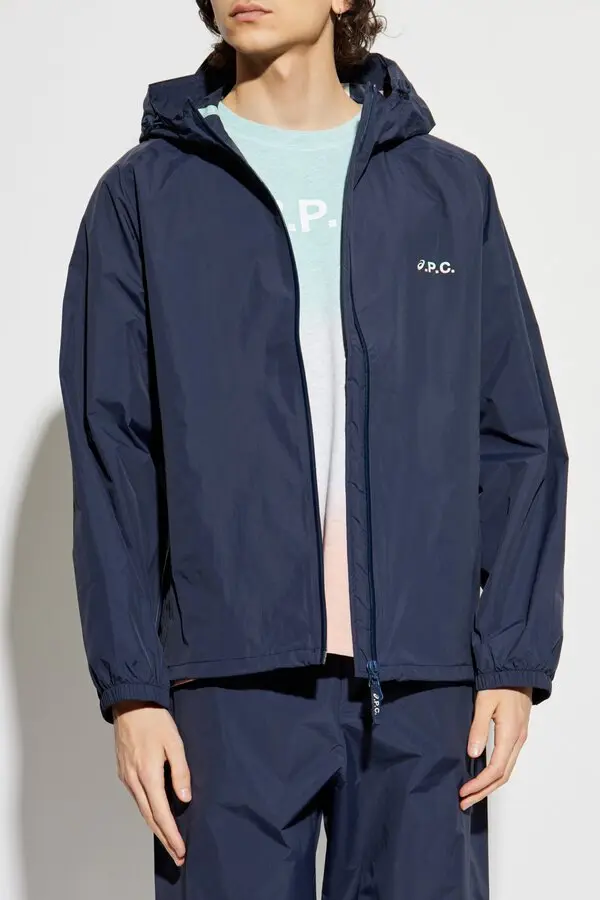 Buy A.p.c. X Asics Waterproof Jacket - Navy Blue At 45% Off